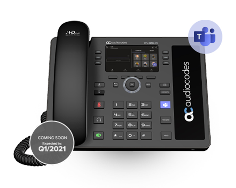AudioCodes C435HD IP Phone TEAMS Edition TEAMS C435HD audiocodes-c435hd-ip-phone-teams-edition-teams-c435hd