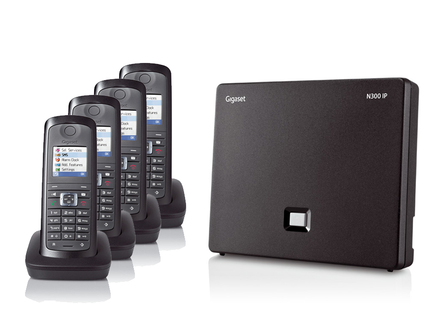 Gigaset N300IP DECT Base Station & Gigaset E49H DECT Four Handset ...