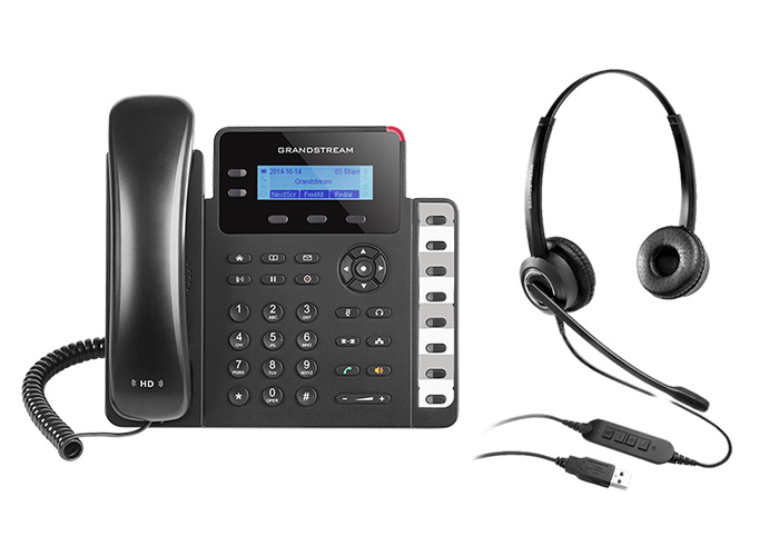 Grandstream GXP1628 Small Business HD IP Phone with GUV3000 Headset ...