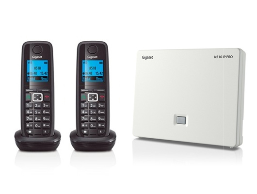Gigaset N510IP DECT Base Station and A510H DECT Phone bundle - Two handsets